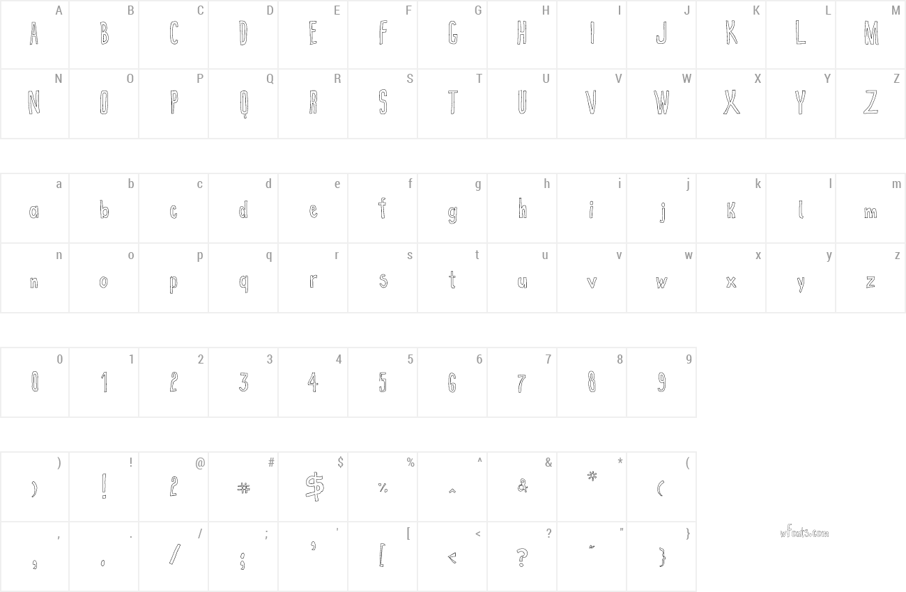 Download Free Font True 2D Outline