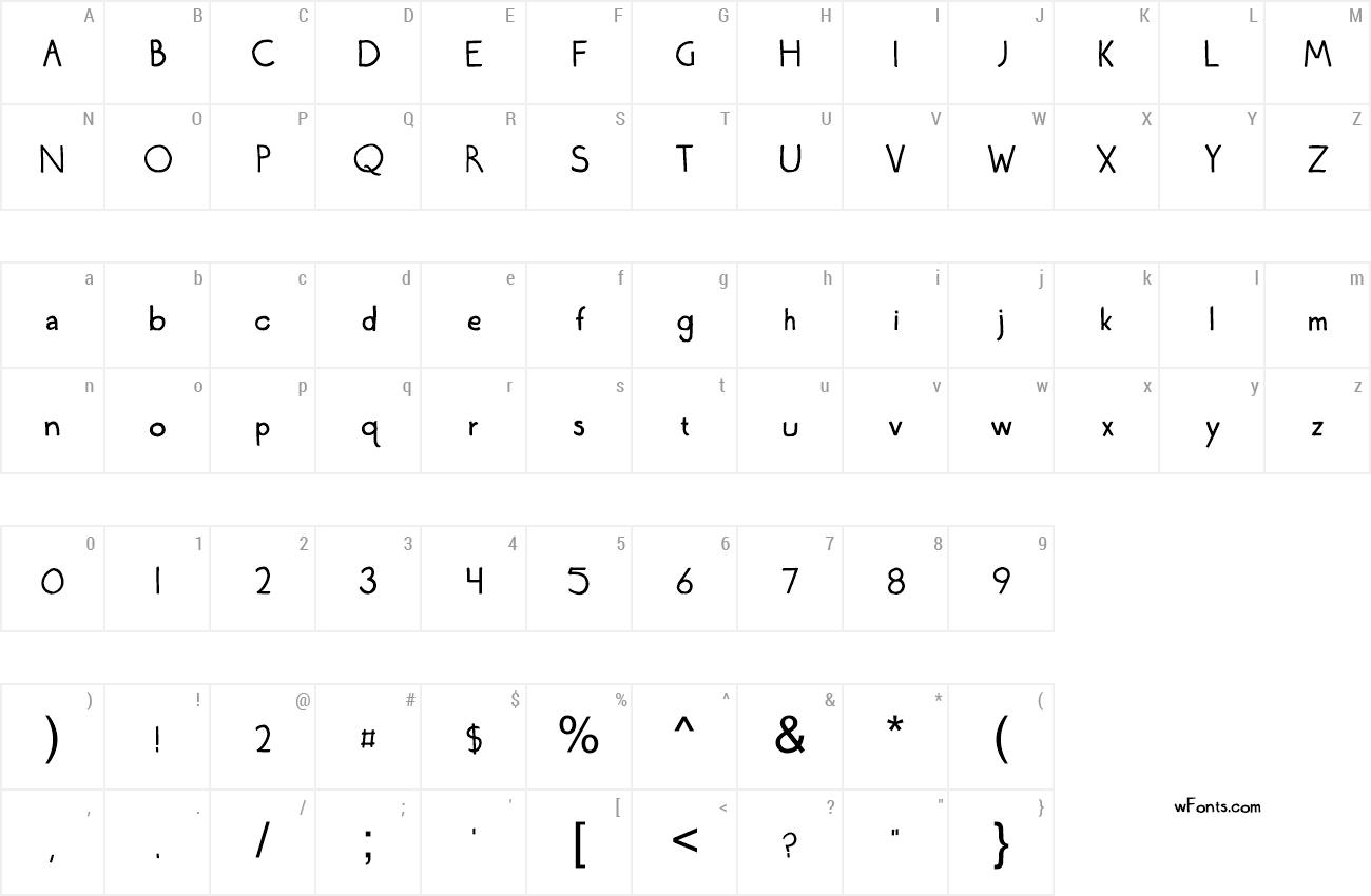 Wednesday Lettering Practice Font | wfonts.com - download free