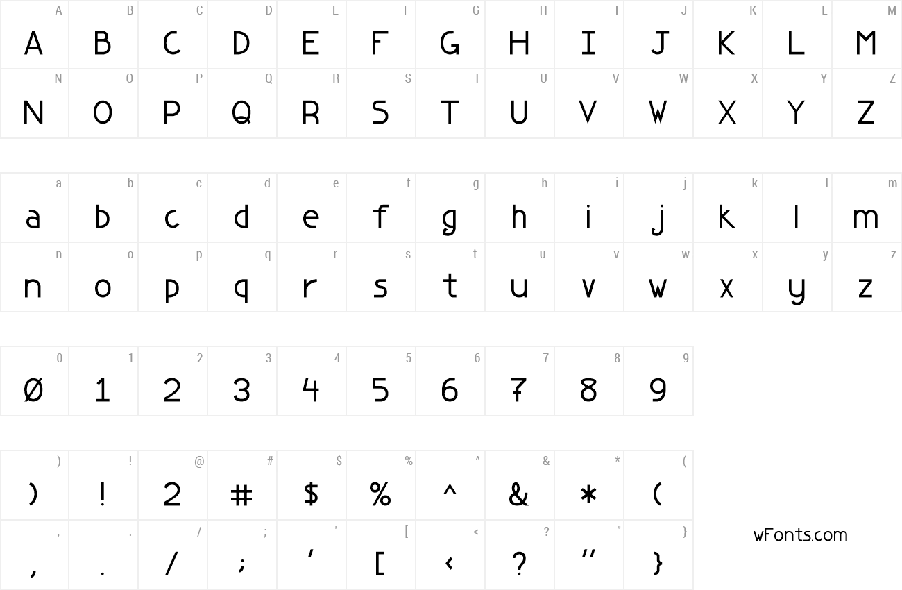 Miranda 25 Font | wfonts.com - download free