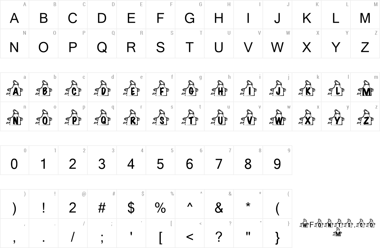 Summer's Aprons Font | wfonts.com - download free