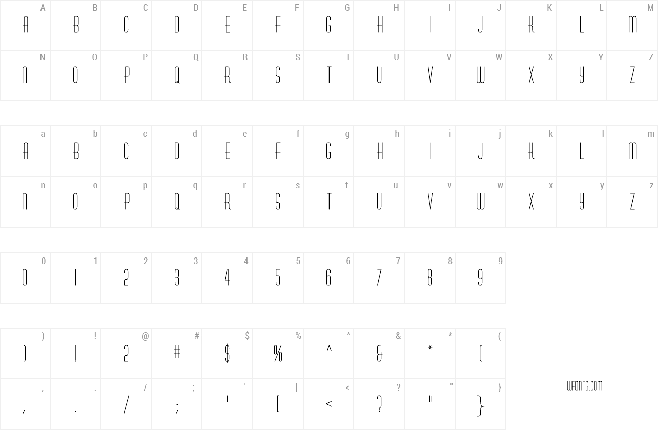 Huxley Vert ICG Font | wfonts.com - download free