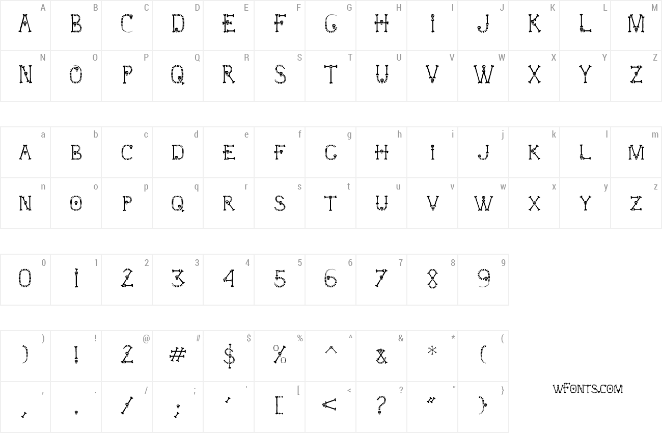 Skull and Bones Font | wfonts.com - download free