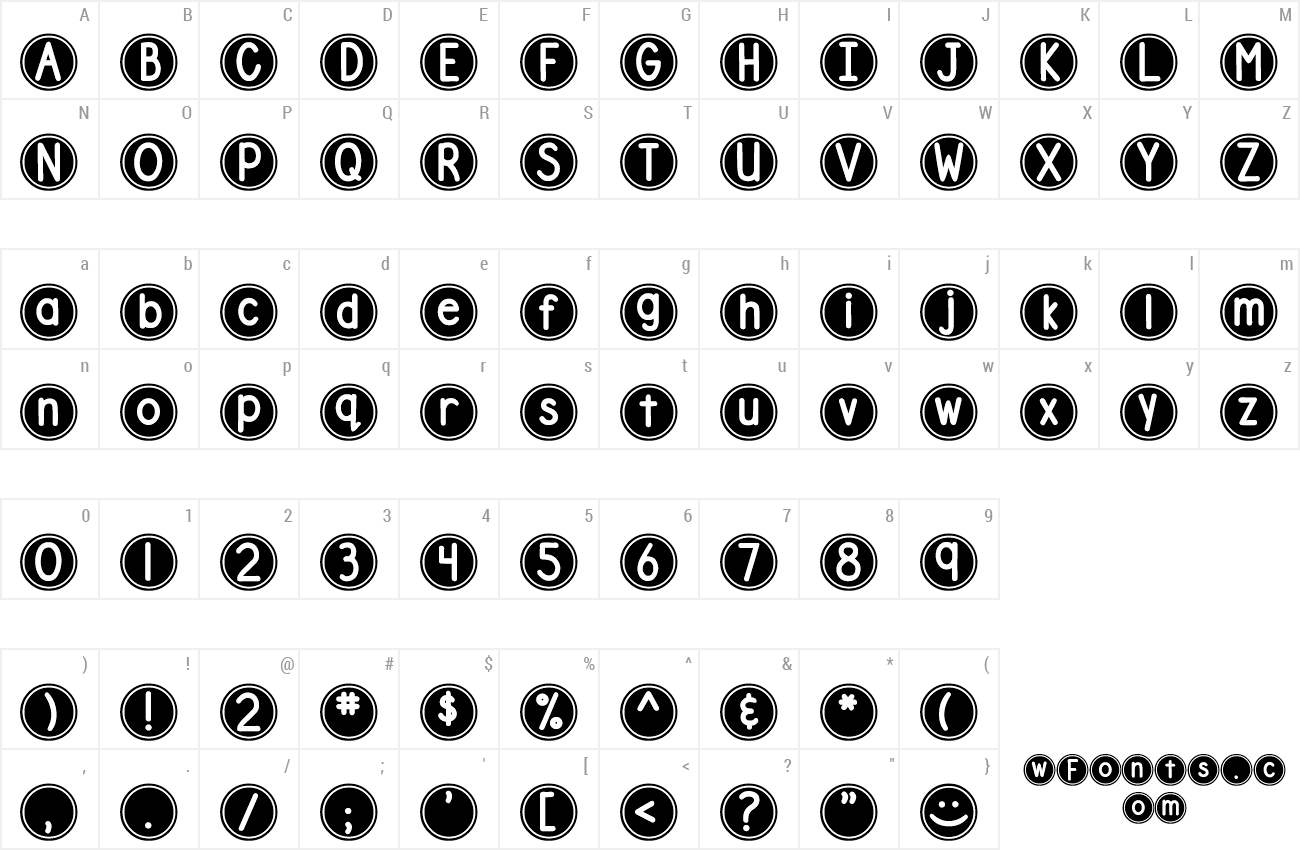 DJB Pokey Dots Font | wfonts.com - download free