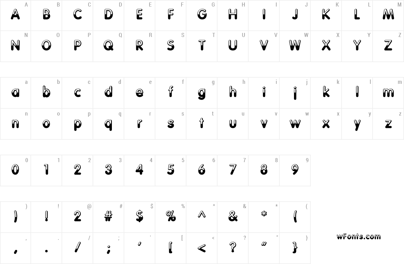 Half Empty Font | wfonts.com - download free