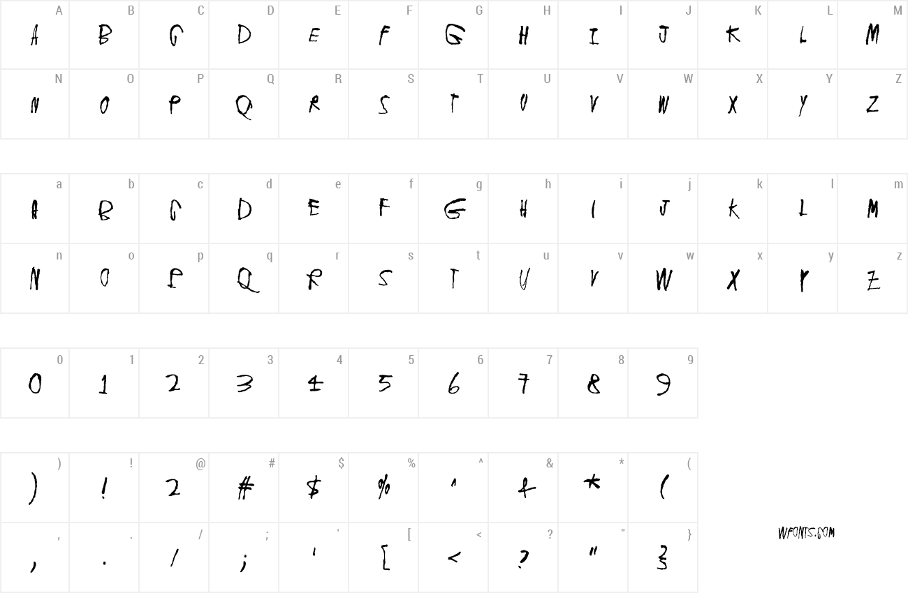 Deafening Silence Font | wfonts.com - download free