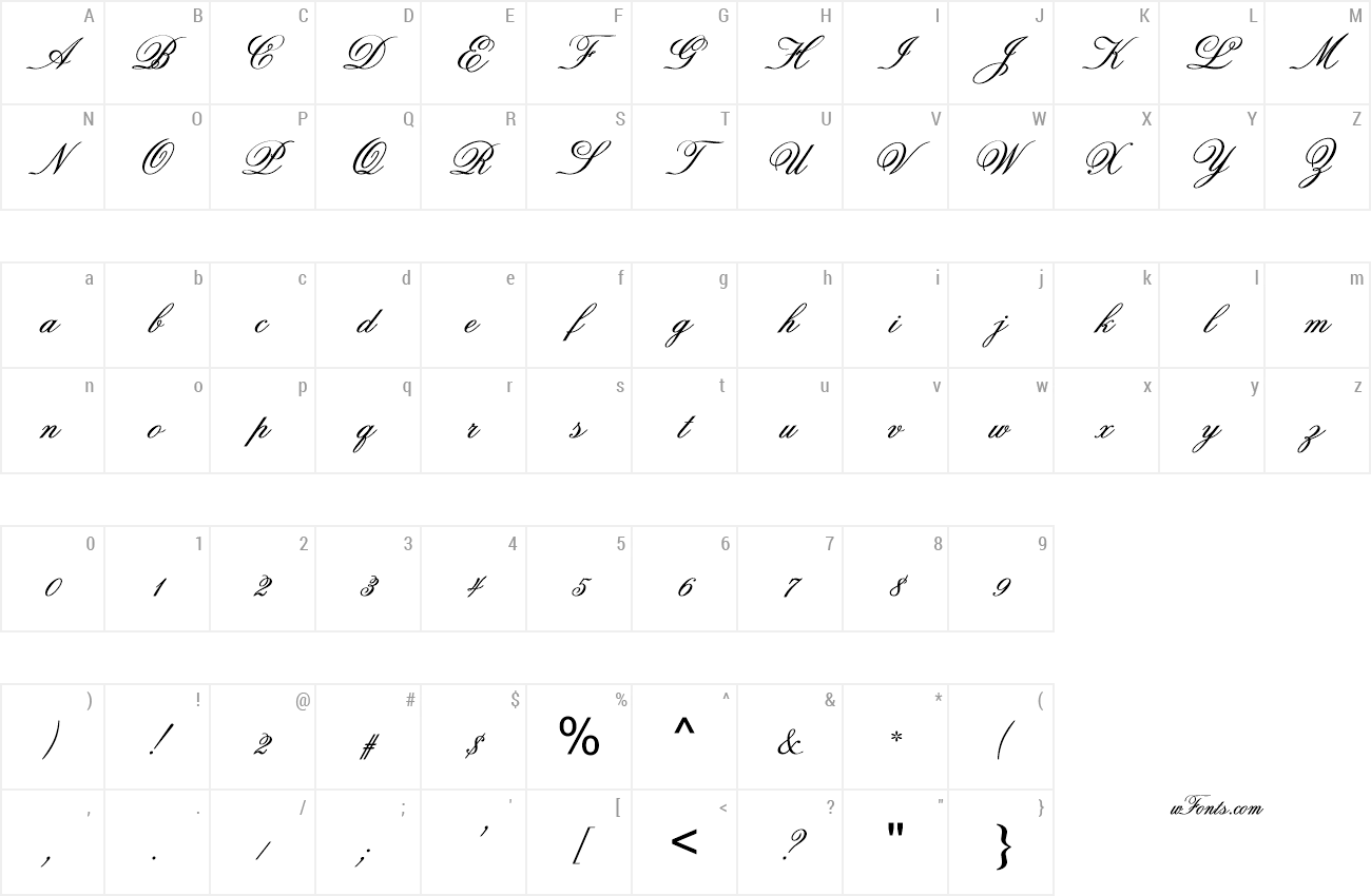 Old Fashion Script AT Font | wfonts.com - download free