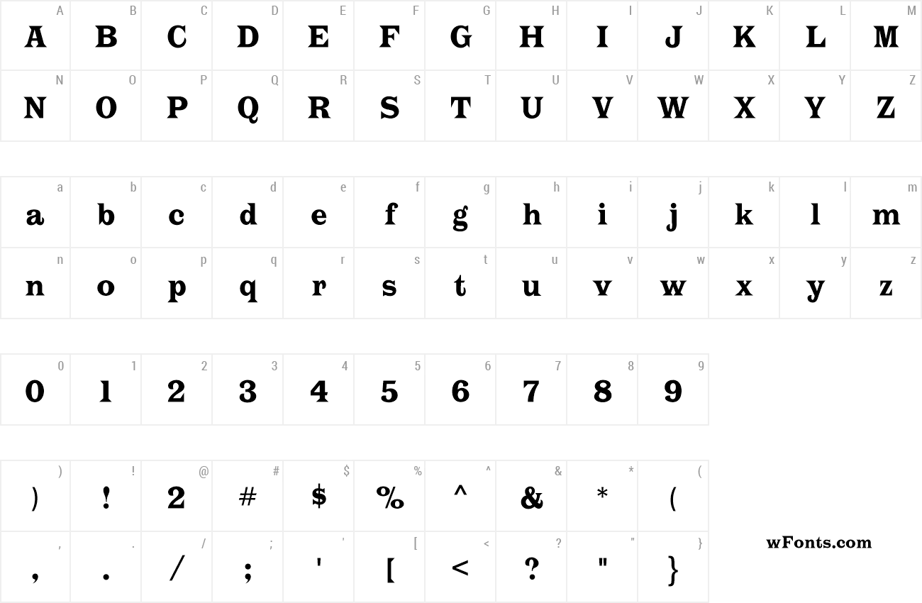 Latin CG Bold Font | wfonts.com - download free