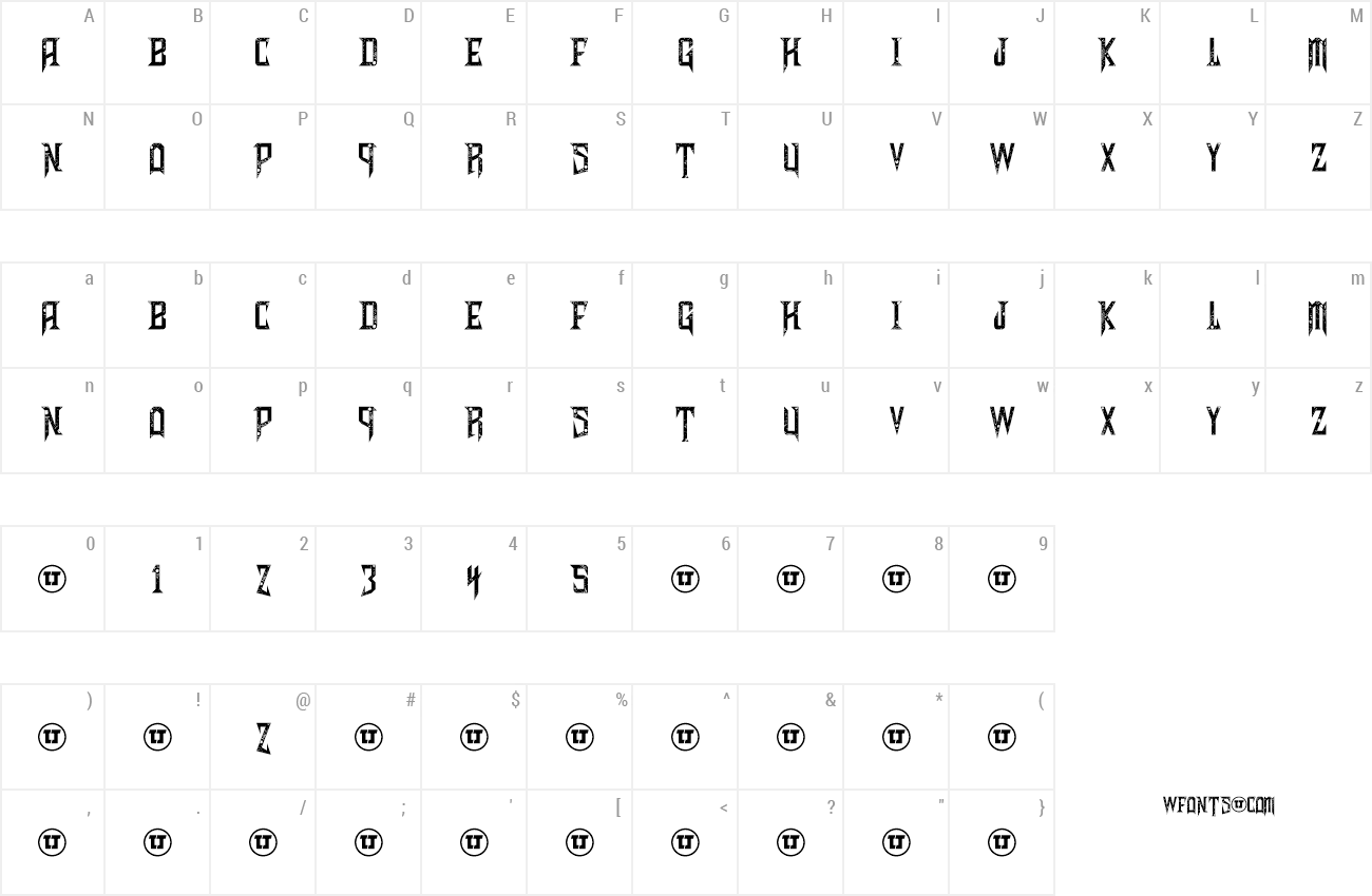 Shadows Of Security Font | wfonts.com - download free