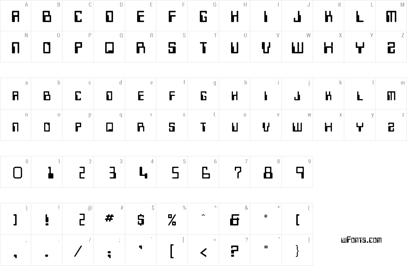 Download Free Font MICR