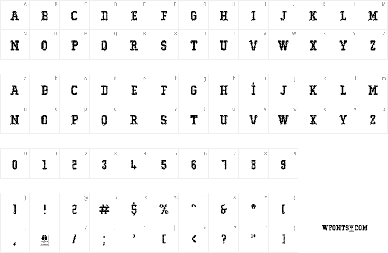 Typo College Font | wfonts.com - download free