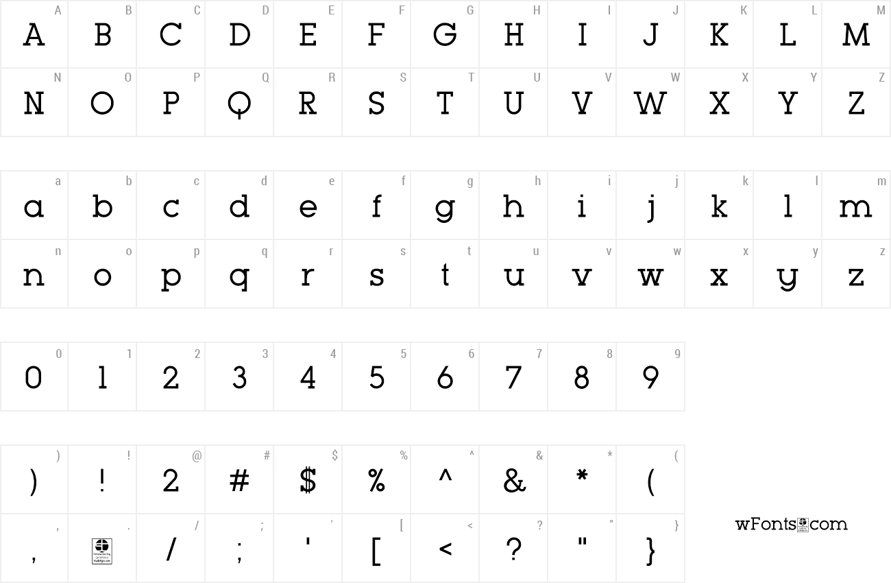 Typo Geoslab Font | wfonts.com - download free