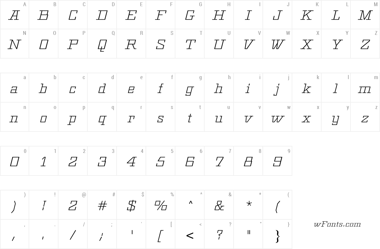 Geometric CG Light Font | wfonts.com - download free