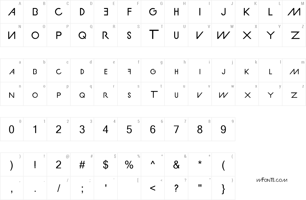 MD Slanted Font | wfonts.com - download free