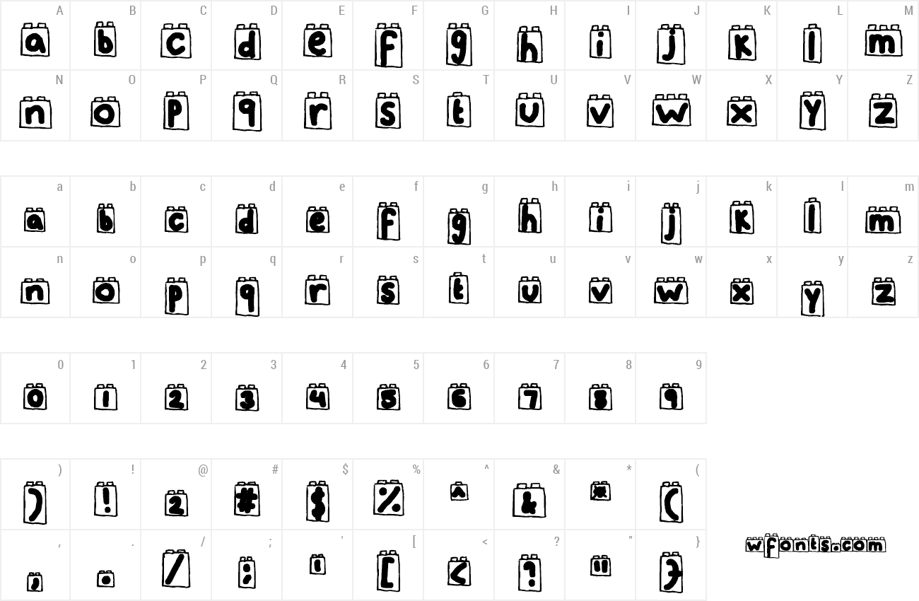 Lego Blocks Font | wfonts.com - download free