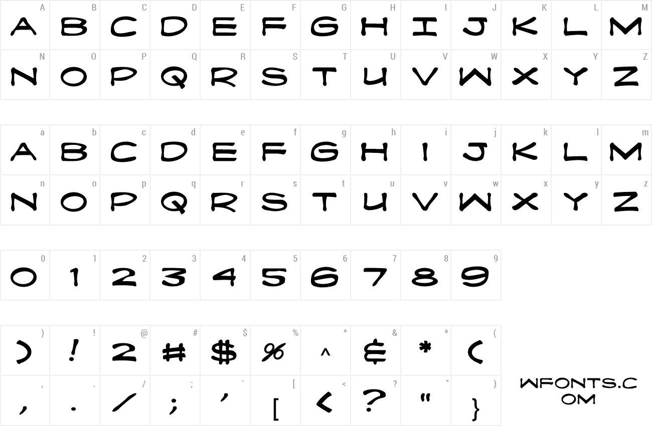 Download Free Font Fanboy Hardcore