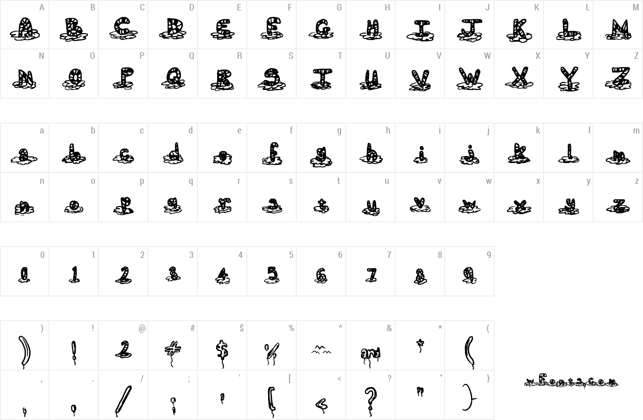 Floating in the sky Font | wfonts.com - download free