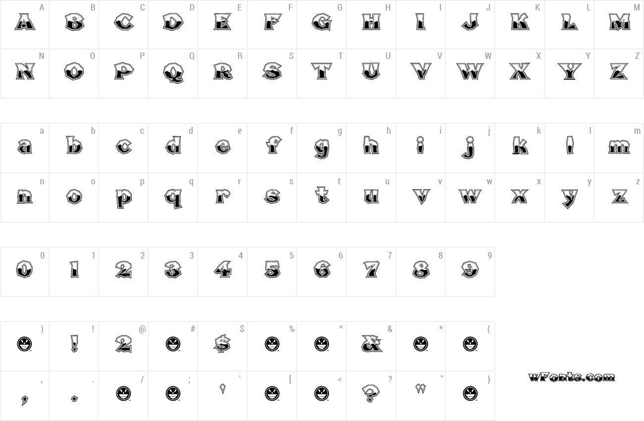 Broken Poster Tour Busted Font | wfonts.com - download free