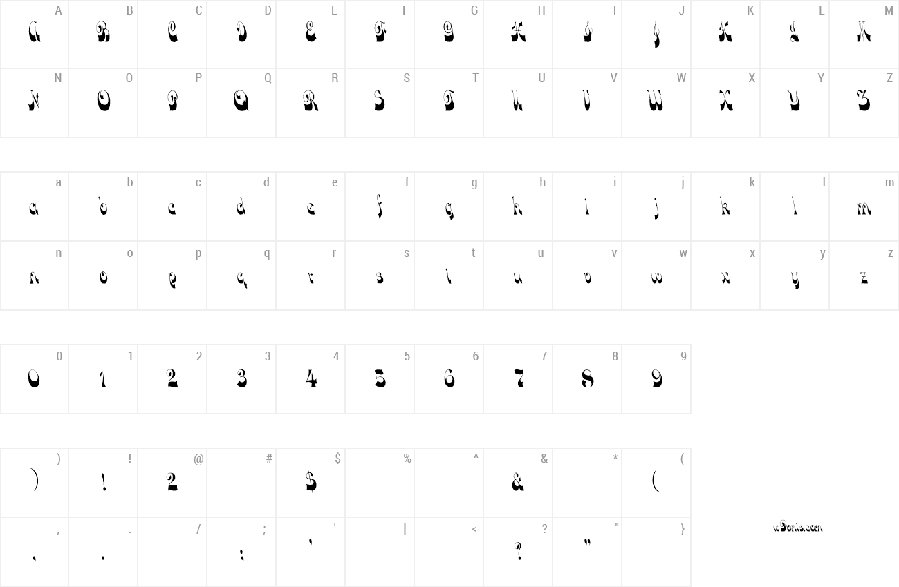 DownWind Cn Font | wfonts.com - download free