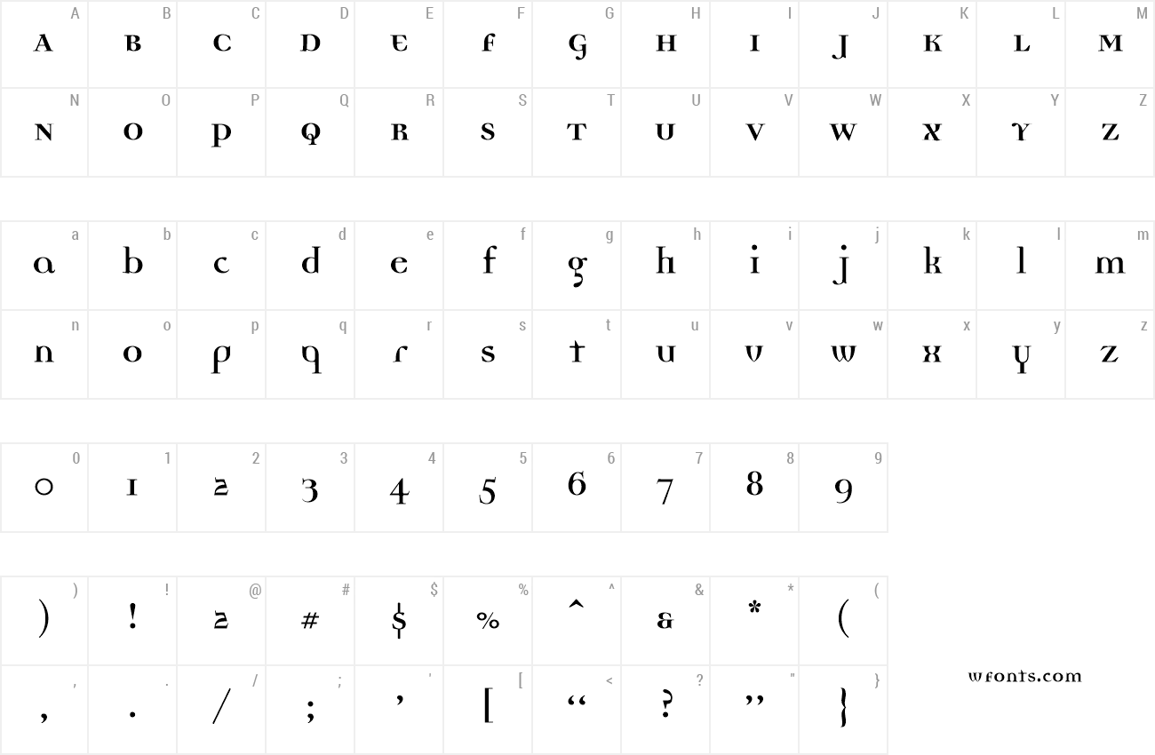 Democratica Bold Font | wfonts.com - download free