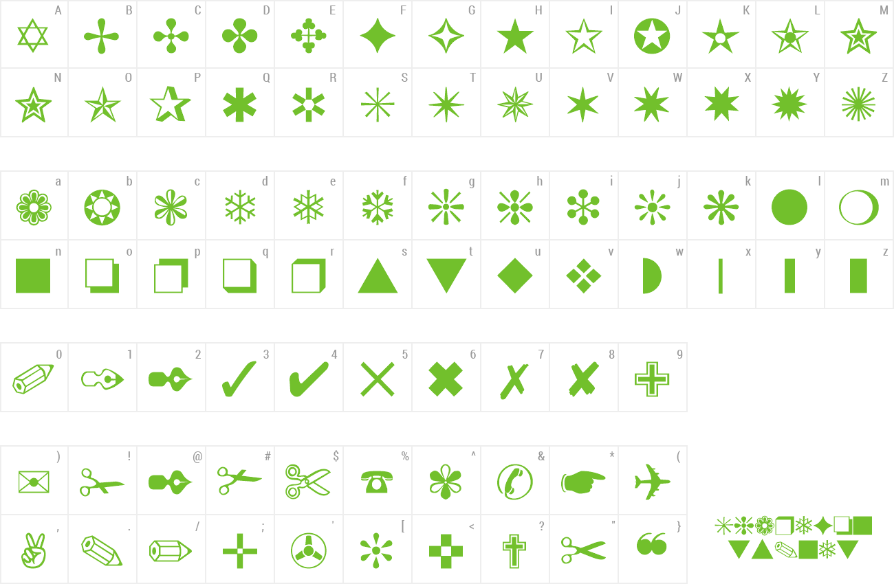 Dingbats Font