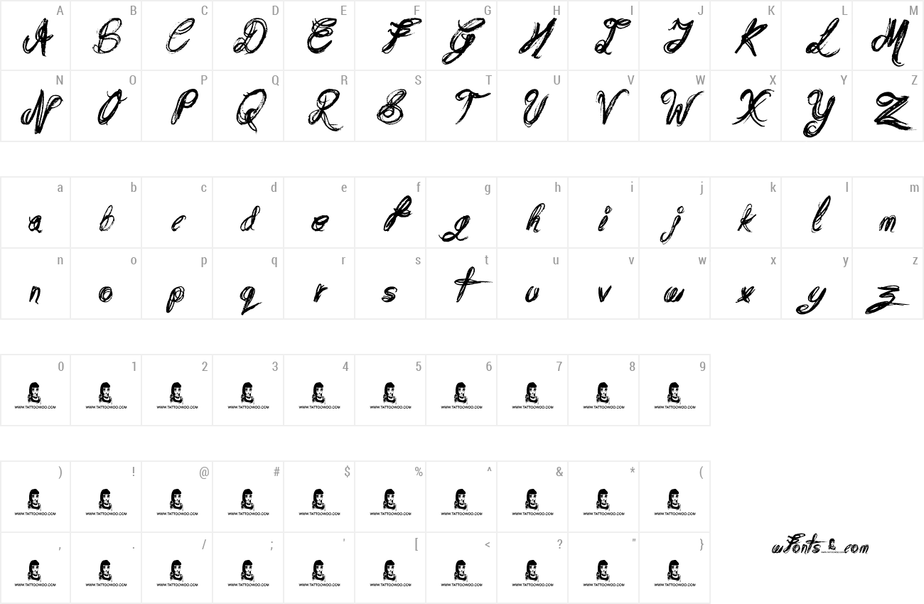 Messy Script Font | wfonts.com - download free