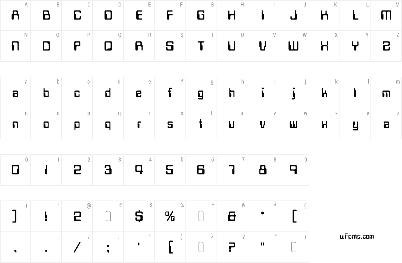 Data Seventy Font | wfonts.com - download free