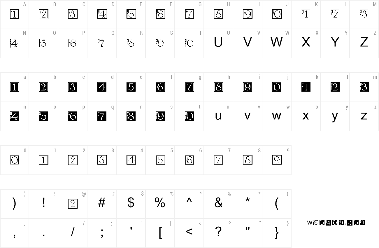 DecoNumbers LH Serlio Font | wfonts.com - download free