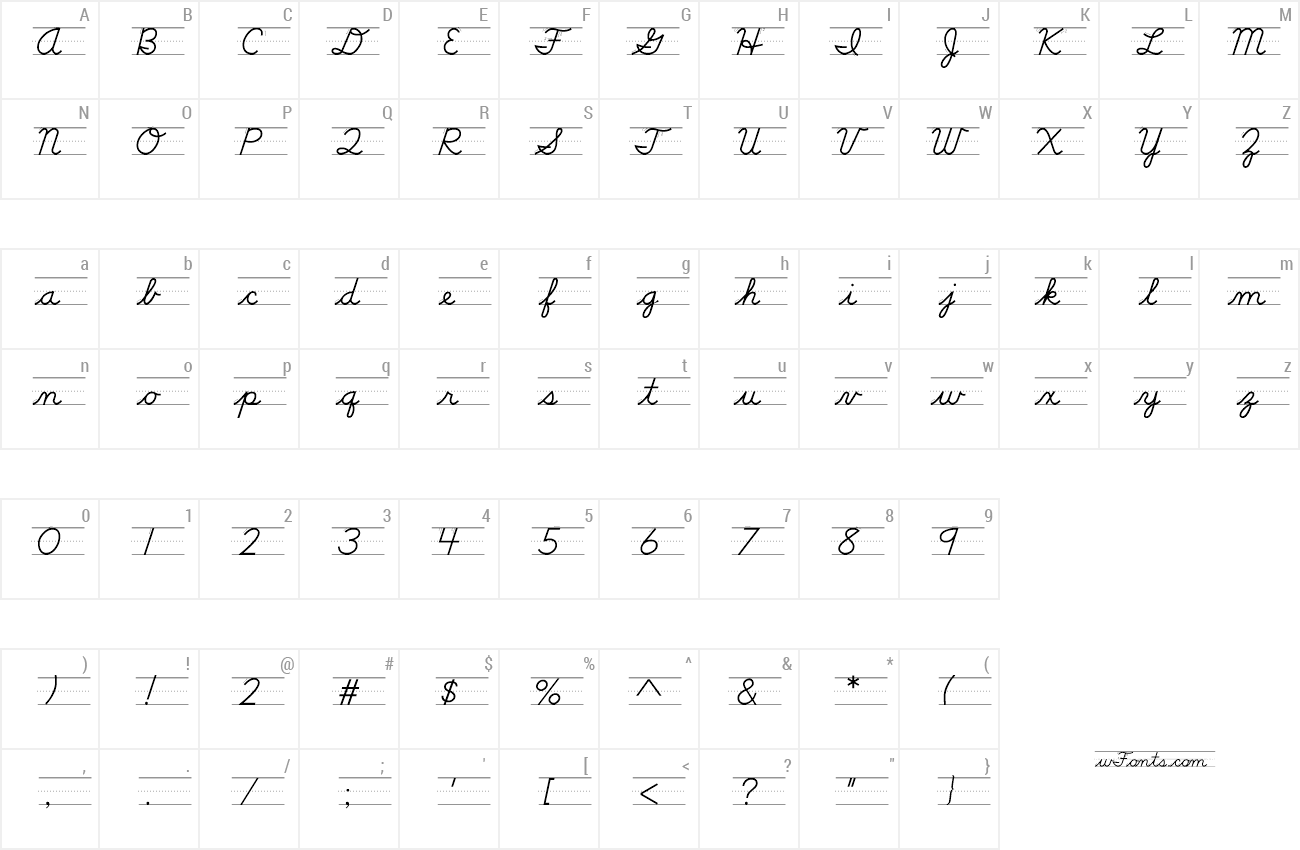 DN Cursive Arrows Rules Font | wfonts.com - download free