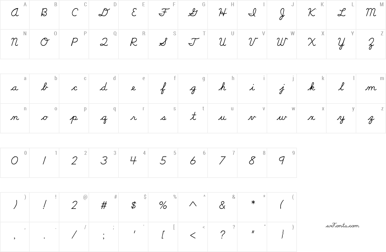 DN Cursive with Arrows Font | wfonts.com - download free