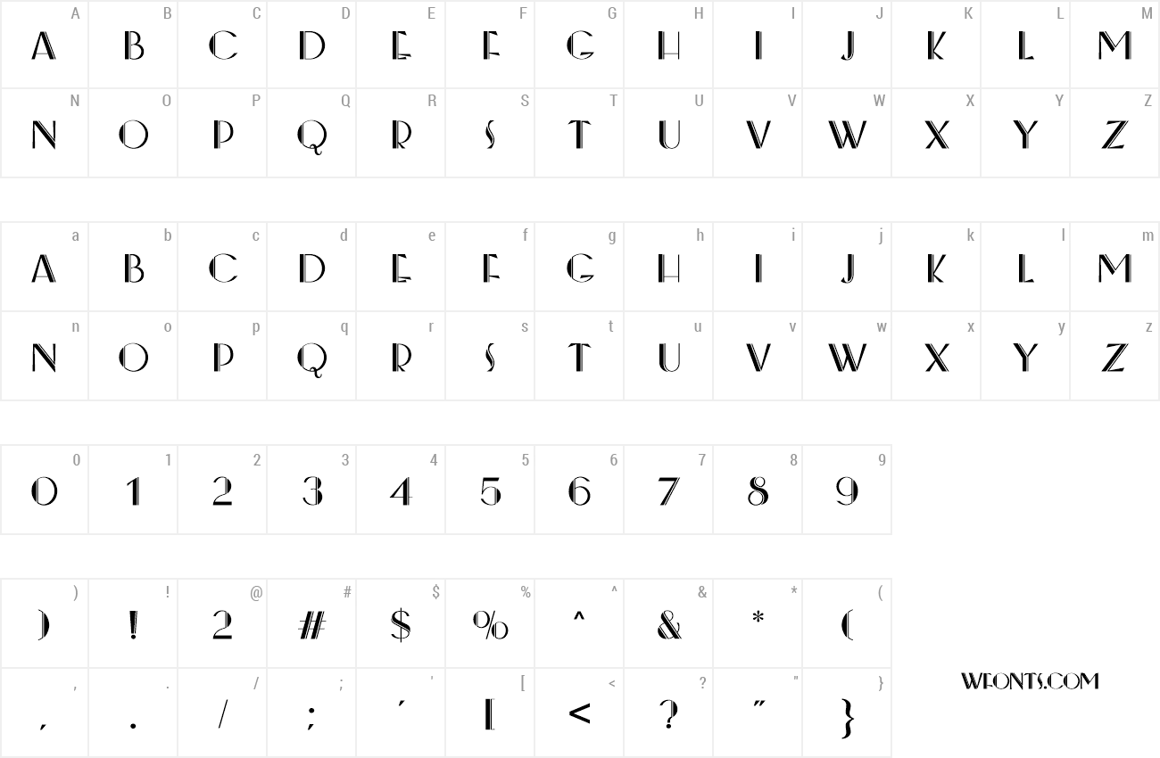 Beverly Hills CG Font | wfonts.com - download free