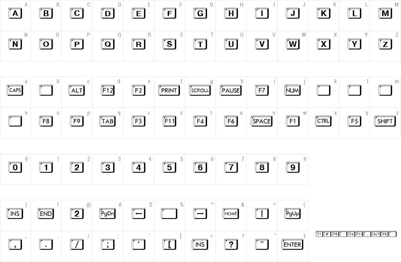 Buttons Font | wfonts.com - download free