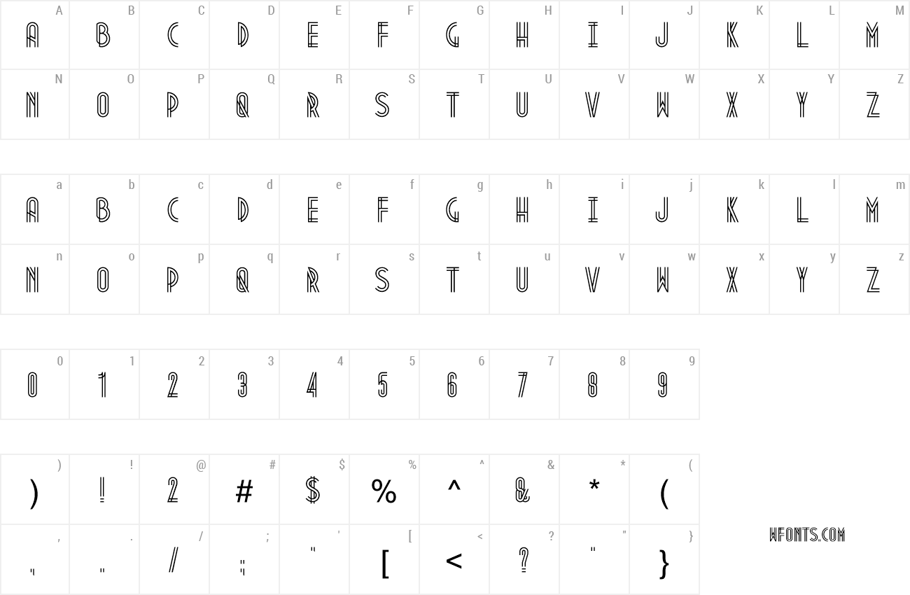 Metropolis 1920 Font | wfonts.com - download free