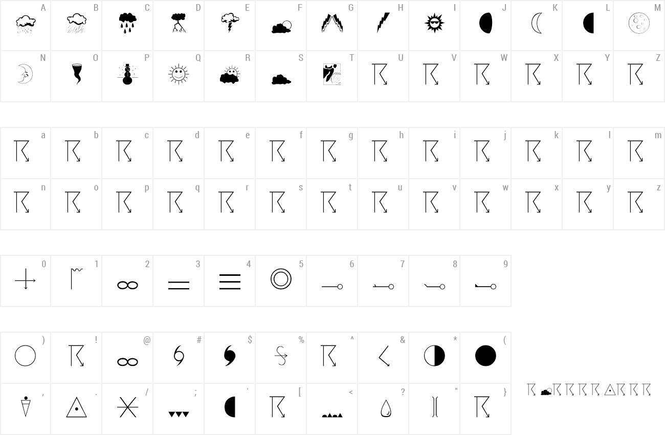 Download Free Font Weather