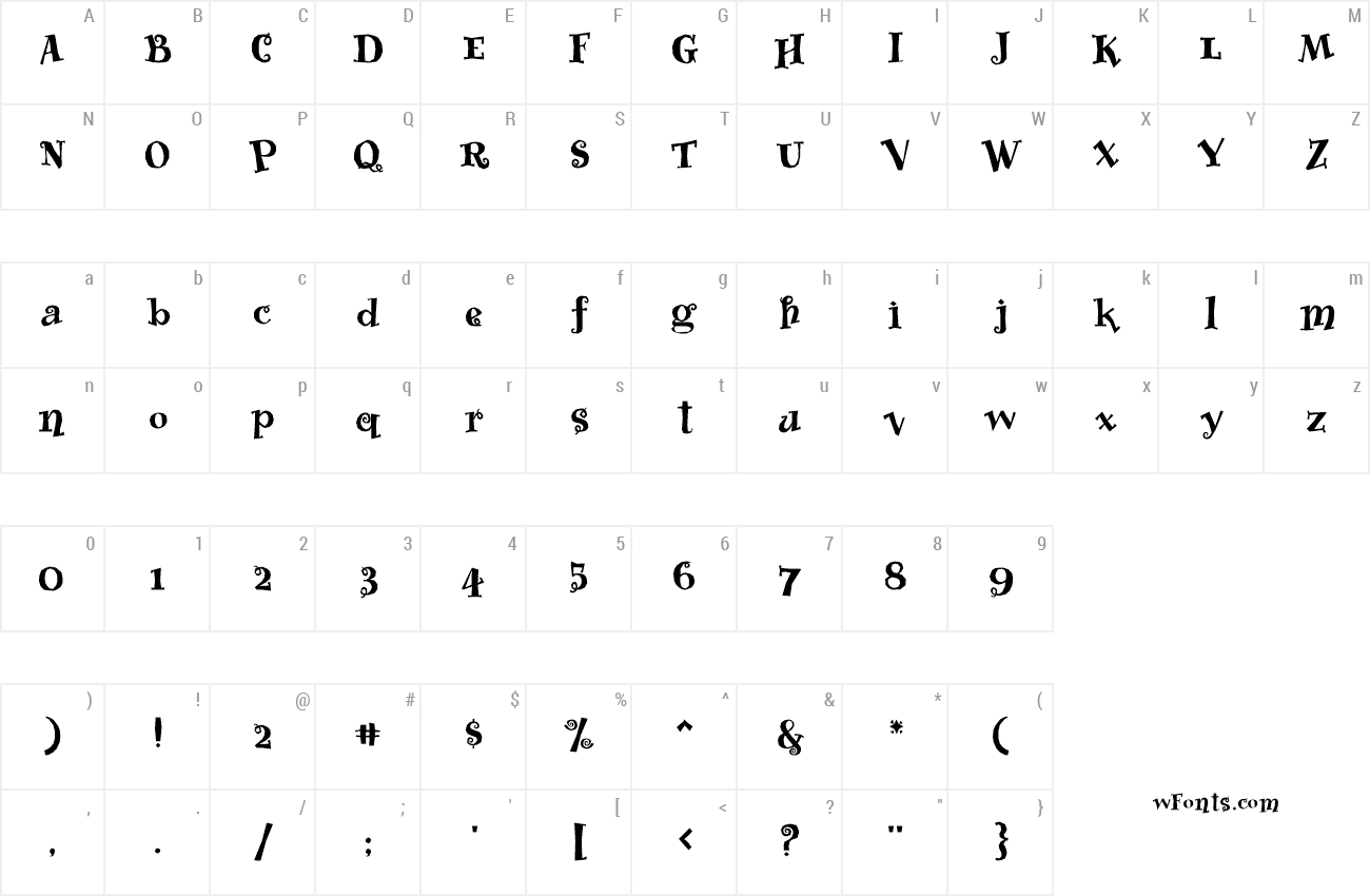 Whimsy ICG Heavy Font | wfonts.com - download free