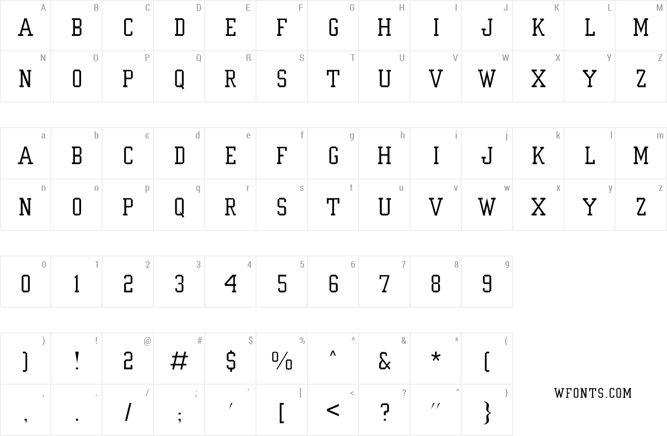 Yearbook CG Filler Font | wfonts.com - download free