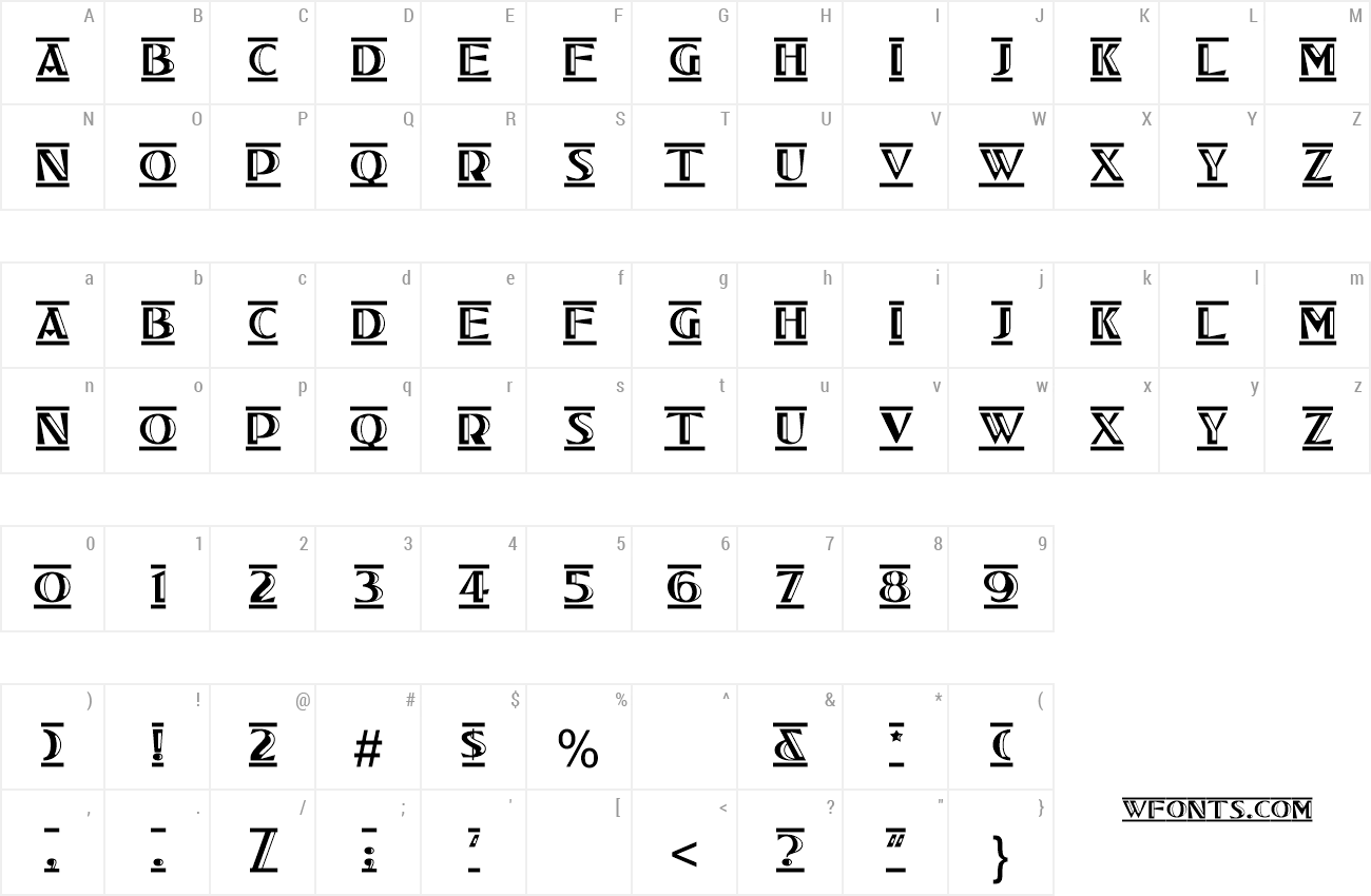 Tucson Deco Font | wfonts.com - download free