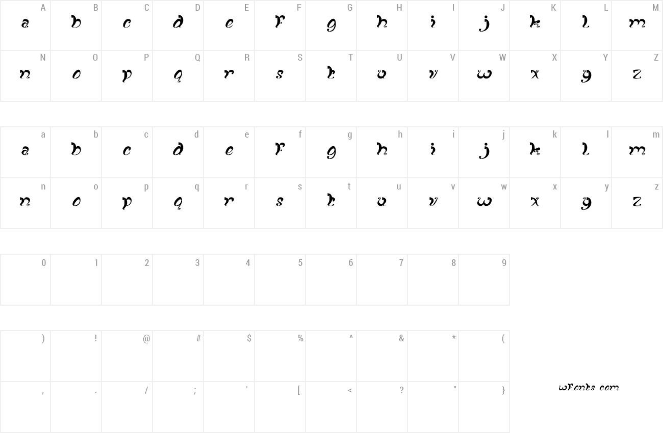 Fancy Curly Font | wfonts.com - download free