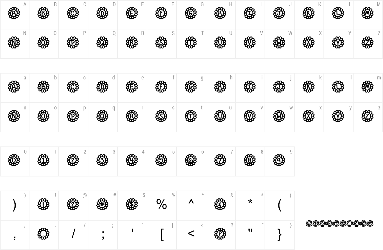 Download Free Font FlowerPower