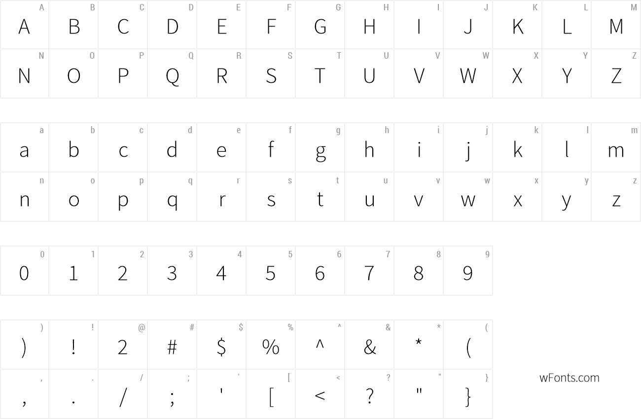 Source Sans Pro Light Font | wfonts.com - download free