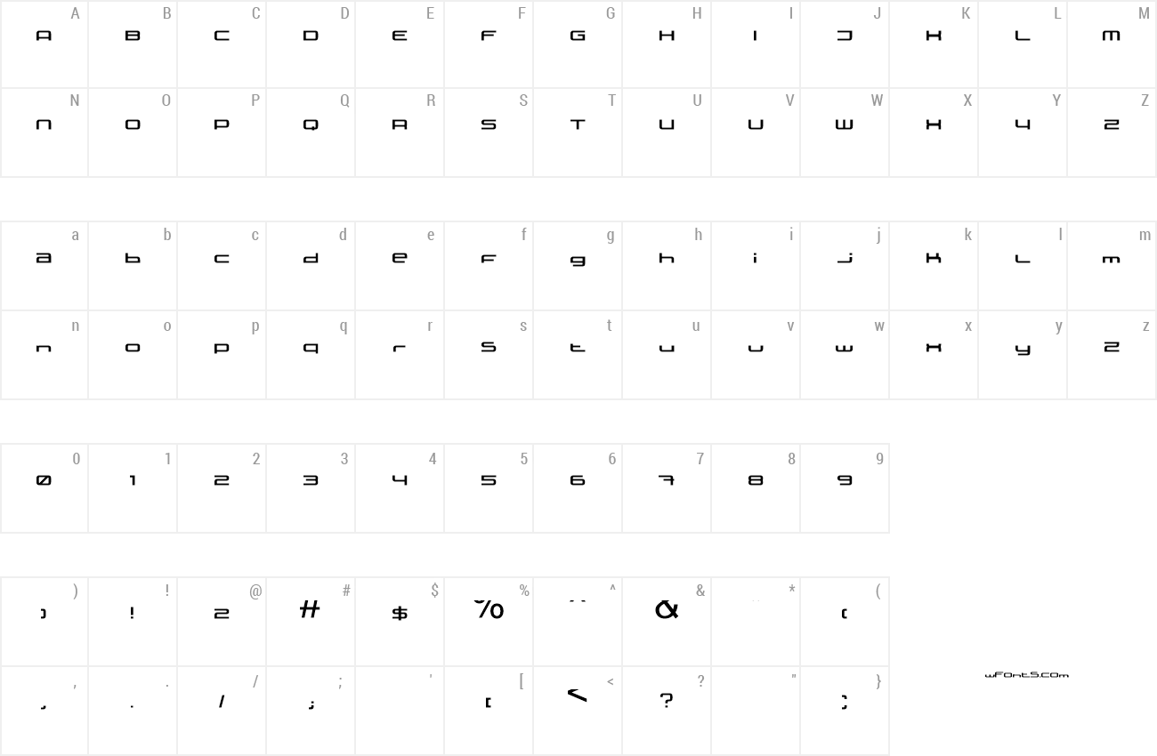 XXII STATIC Font | wfonts.com - download free