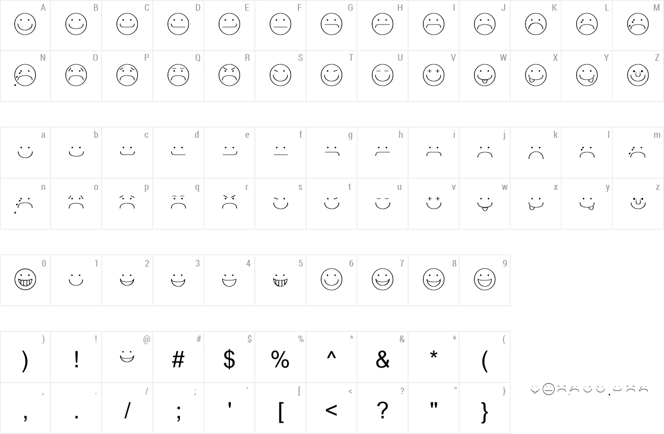 Smiley Font | wfonts.com - download free