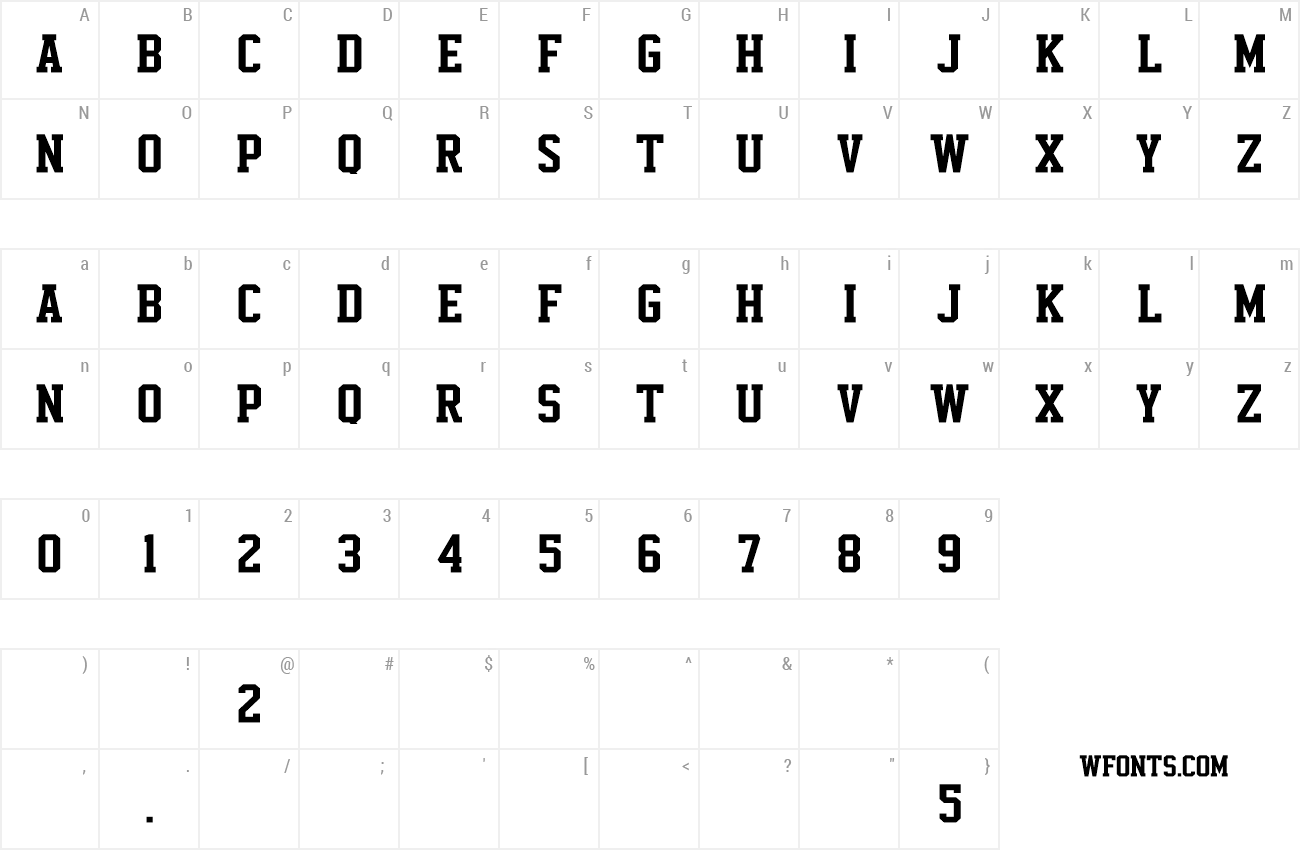 Superstar M54 Font | wfonts.com - download free