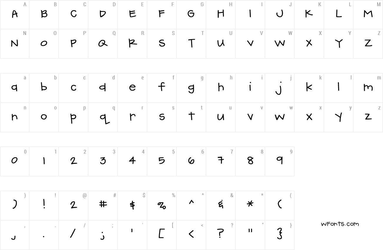 CK Handprint Font | wfonts.com - download free