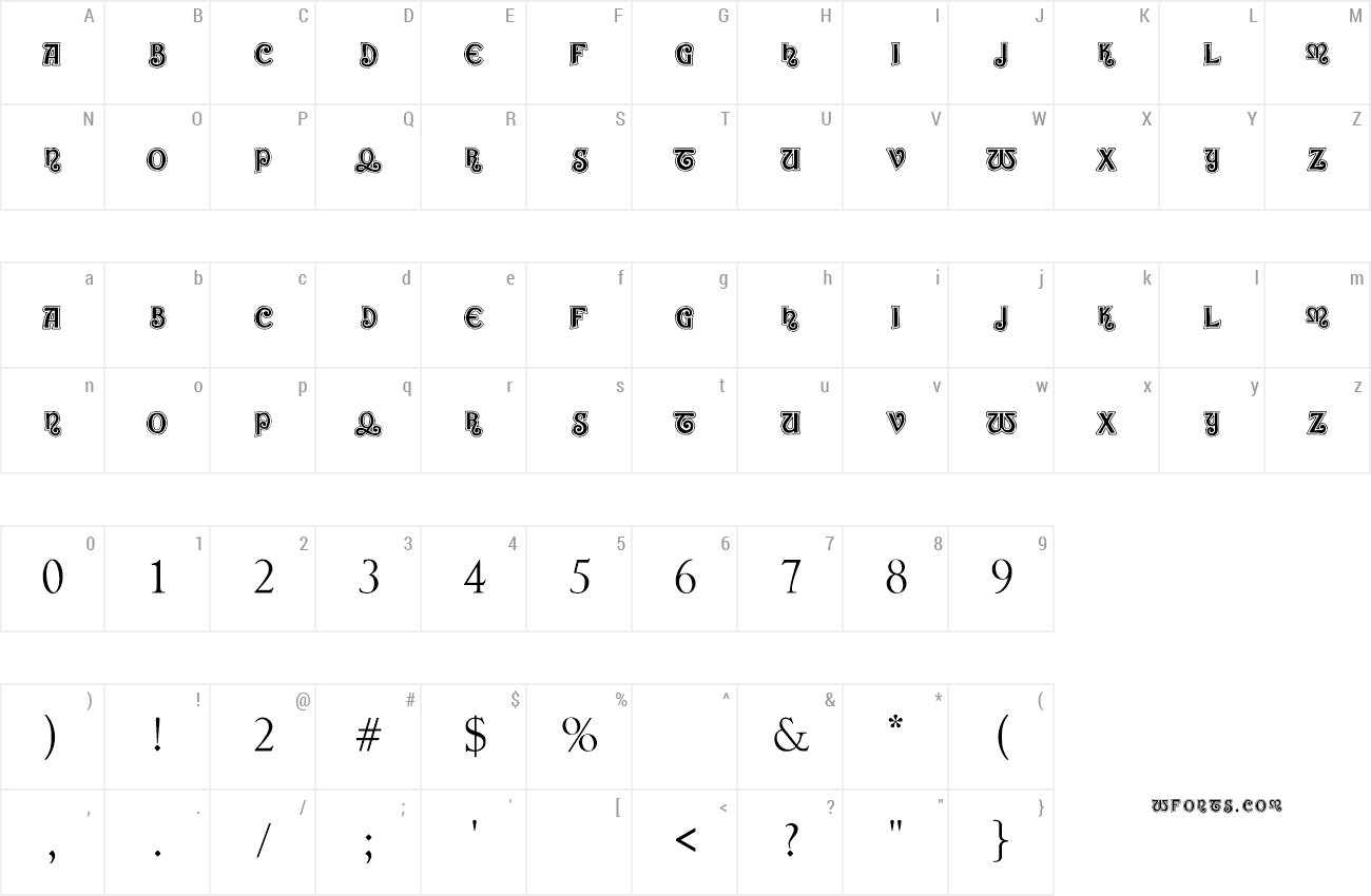 Download Free Font Manuscript Caps