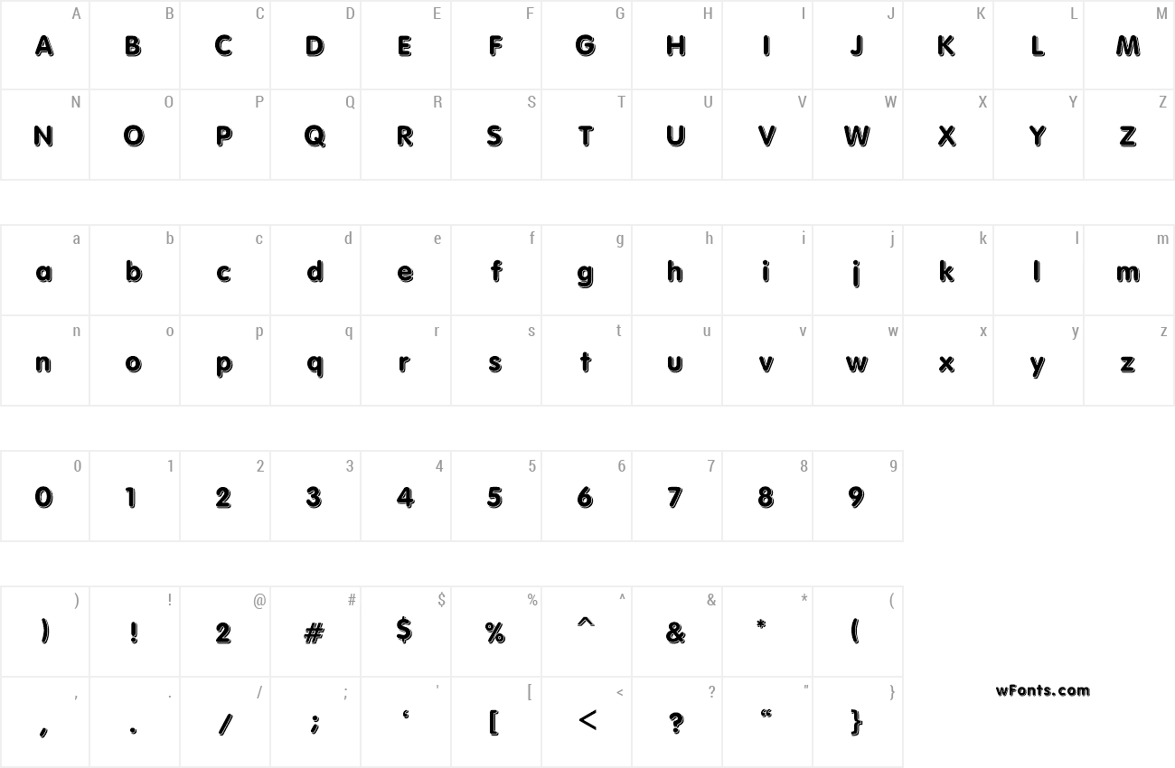 Solid 3D Font | wfonts.com - download free