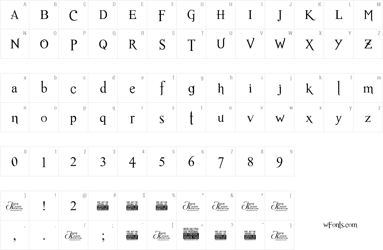 Romance Fatal Serif Font | wfonts.com - download free