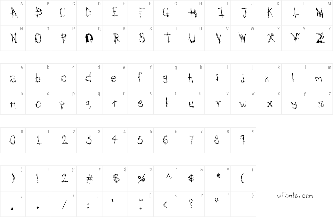 Scrawled Mess Font | wfonts.com - download free