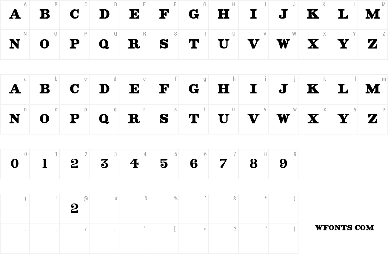 Old Street Signs Font | wfonts.com - download free