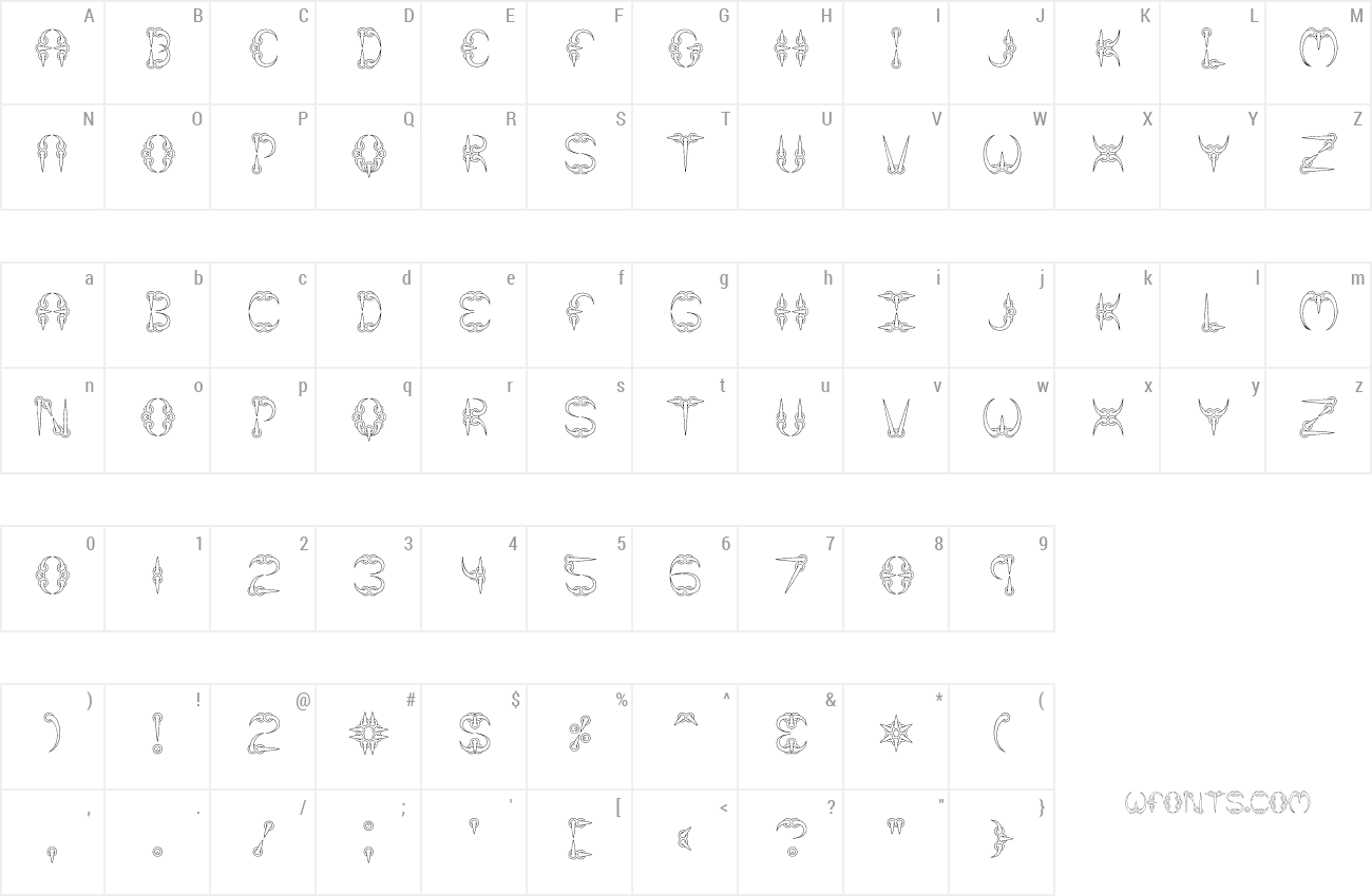 Download Free Font Claw