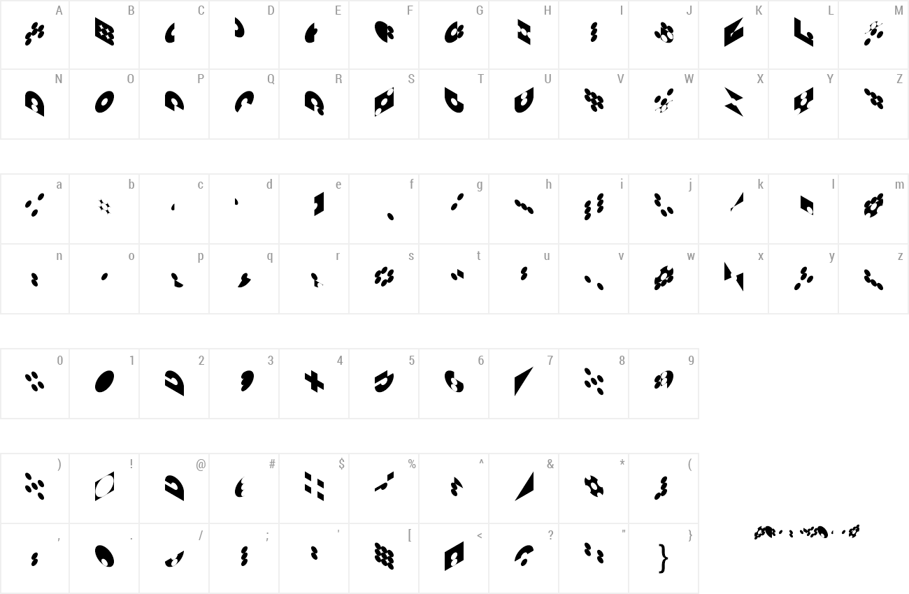 Virtual Font | wfonts.com - download free